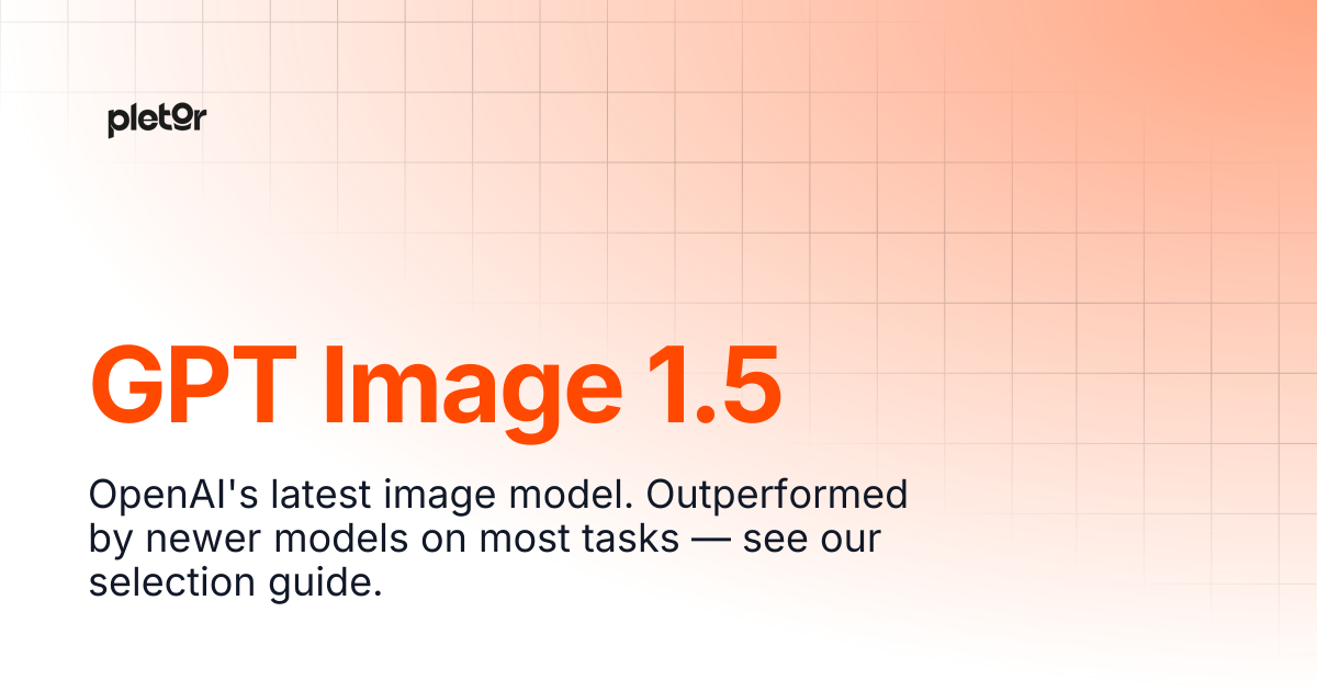 GPT Image 1.5 | Pletor Docs